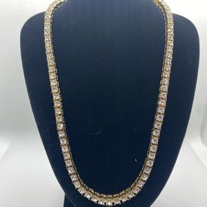 Accessories | 18 Inches 4mm Diamond Tennis Gold Chain | Poshmark